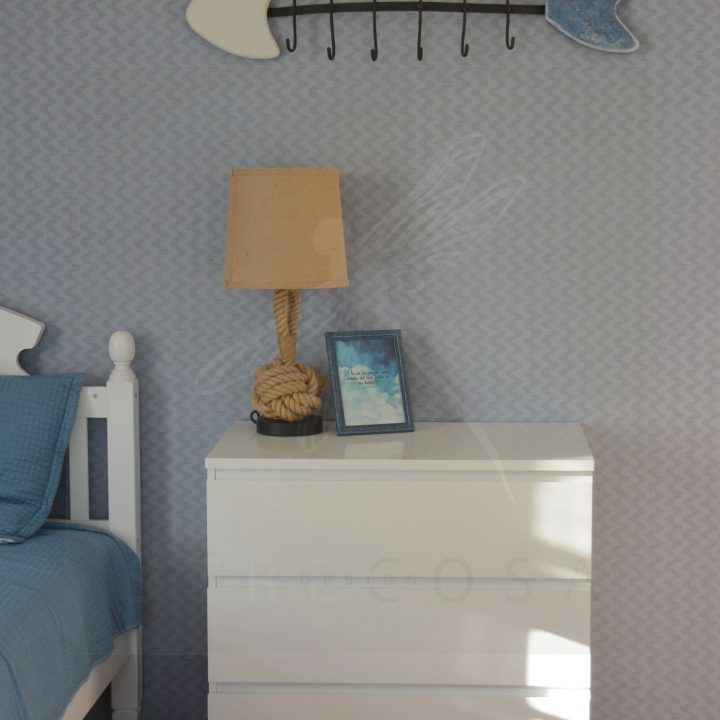 Zēna istabas interjers jūrnieku stilā. Lielvārde - STRECOSA Design ...